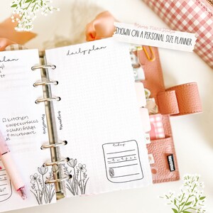 Pocket || Simple Floral Daily on 1 Page || Printable, Digital Download - Etsy