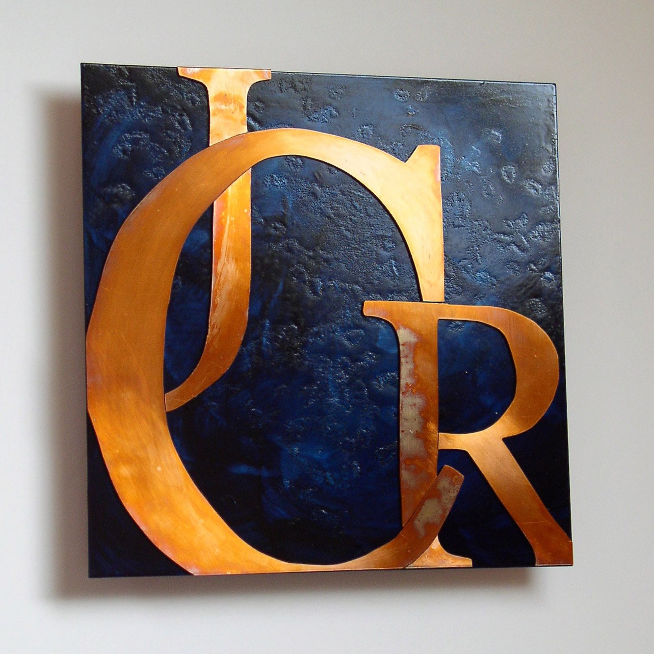 Custom Copper Letter Artwork 8 Inch - Etsy