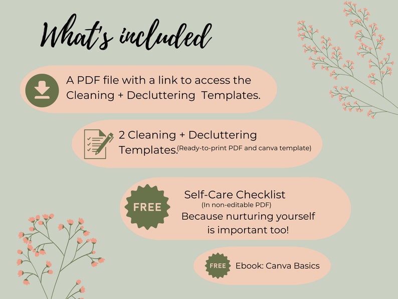 Ultimate Cleaning Checklist Editable Declutter Checklist Printable ...