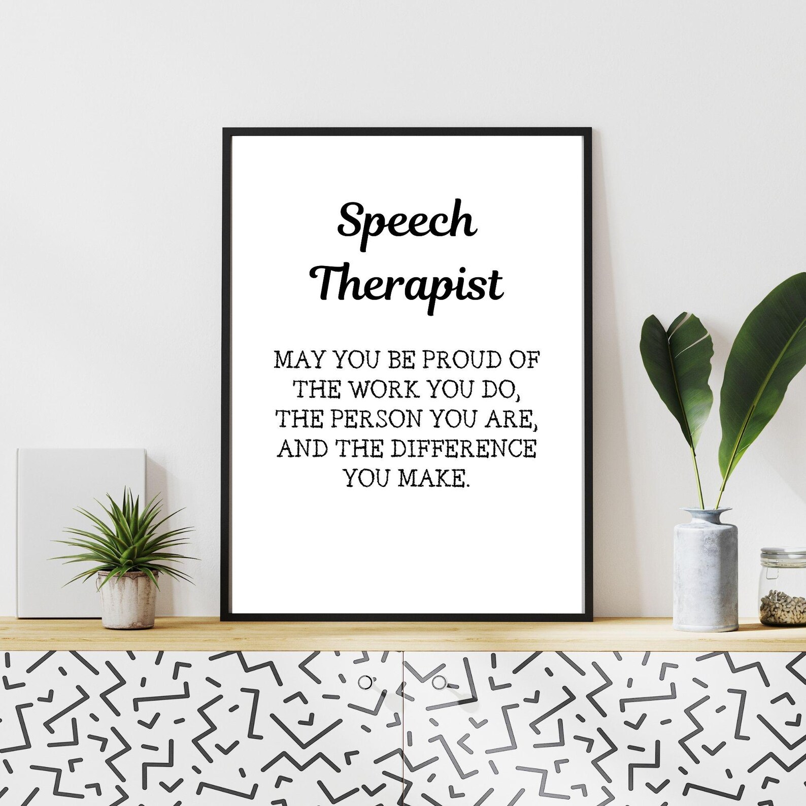 Speech Therapist Gift Printable SLP Wall Art Speech Language ...
