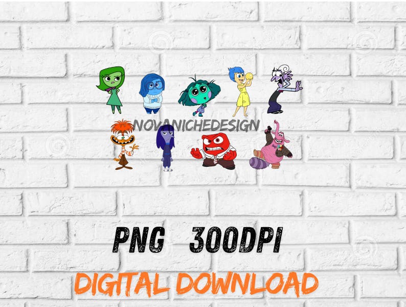 Inside Out Characters SVG Bundle, Digital Clipart, DIY Crafting ...