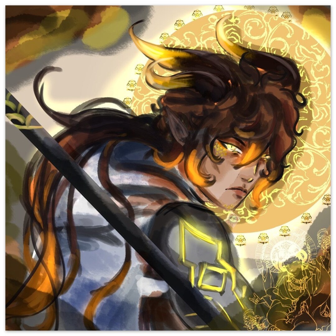Zhongli/morax Genshin Impact Art Print - Etsy