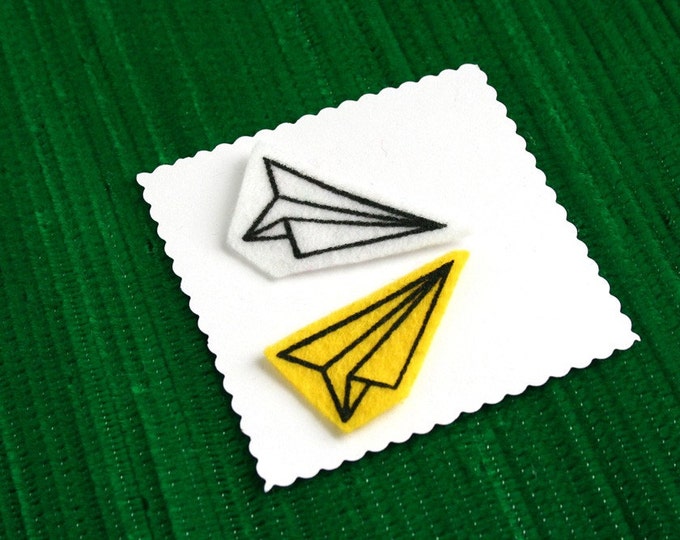 Paper Airplane Patch (choose Your Own Color) - Etsy