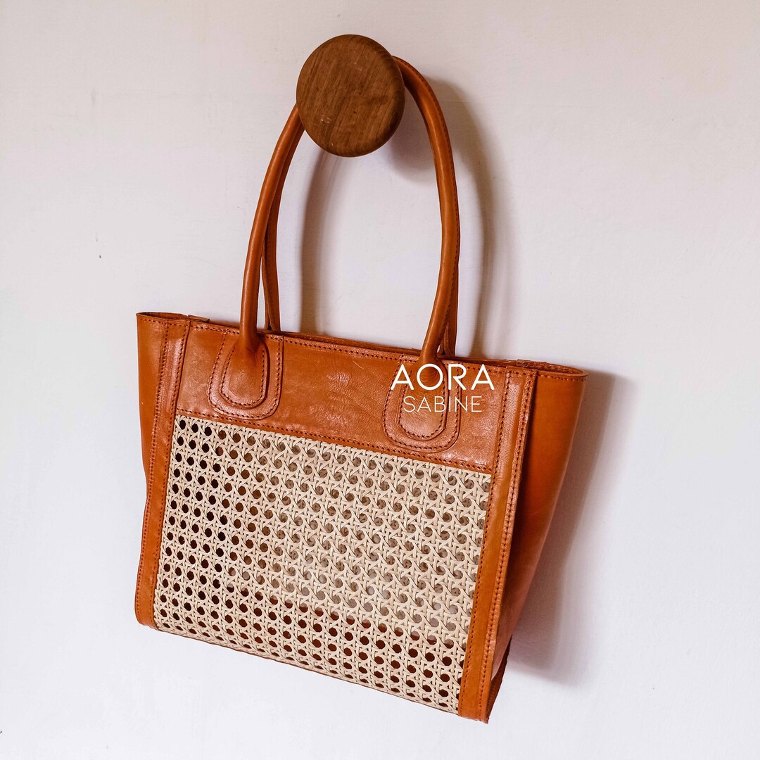 TARI BAG - Holiday Bag | Unique | Summer Bag | Rattan Leather | Leather ...
