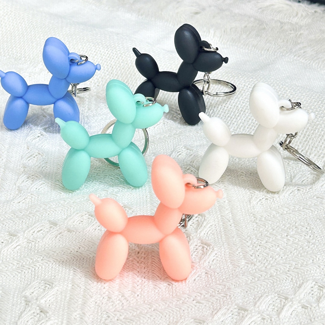 Balloon Dog Keychain Balloon Dog Balloon Animal Animal Party Favor Dog ...