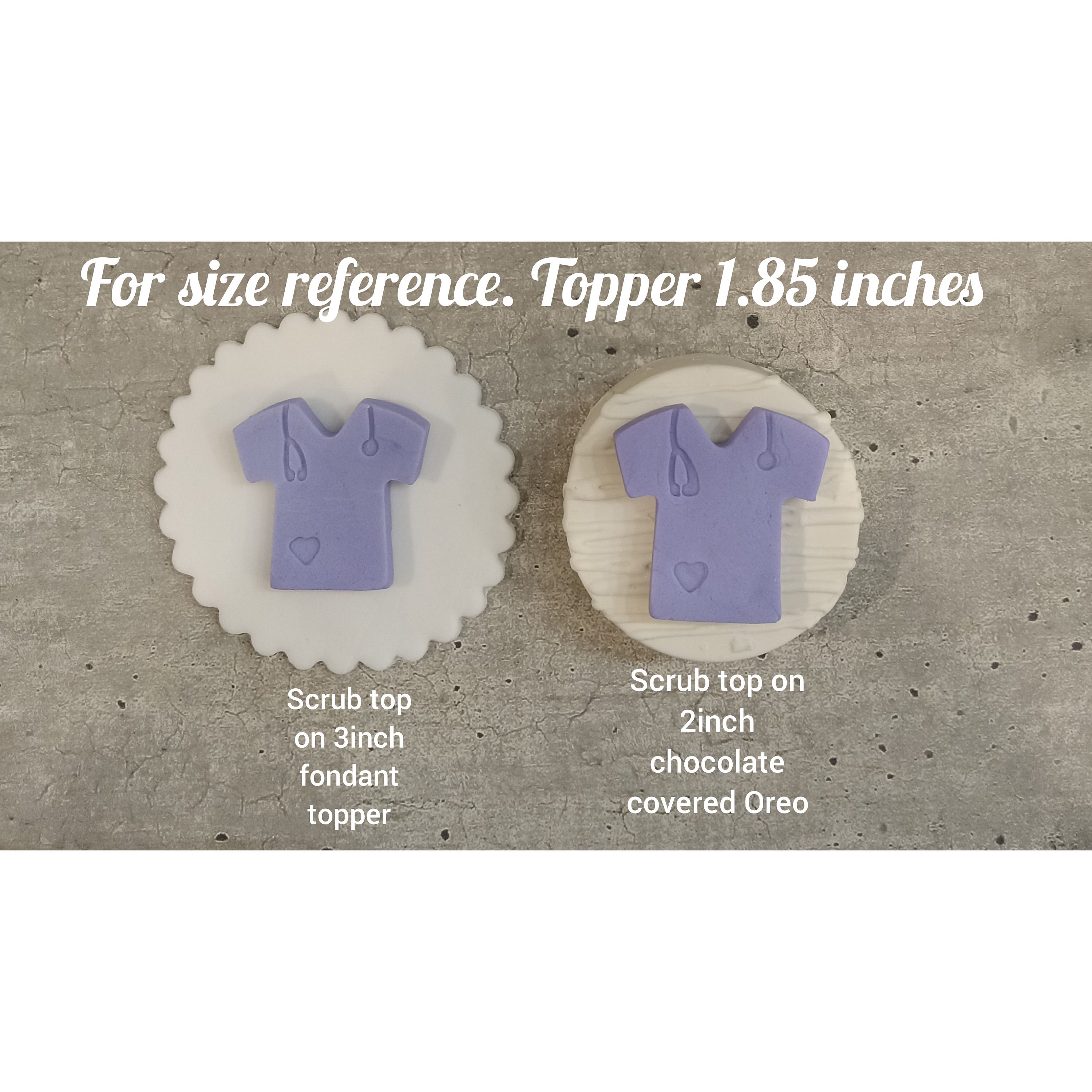 Nurse Scrub Top Cupcake Toppers 12pc. - Etsy