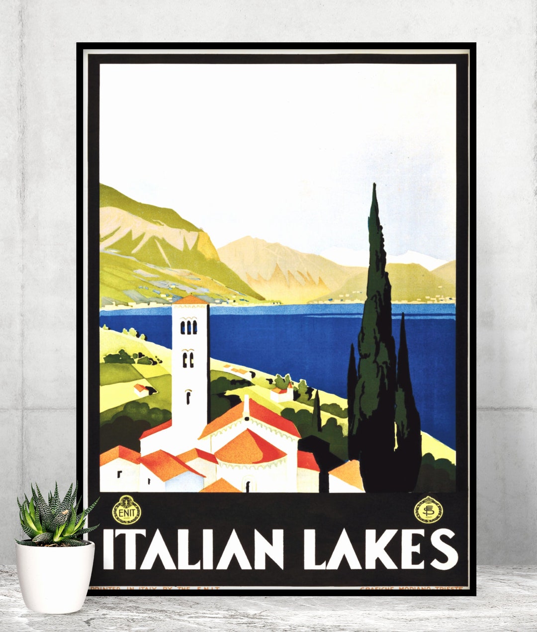 Vintage Italian Train Travel Poster, Vintage Italian Travel Poster ...