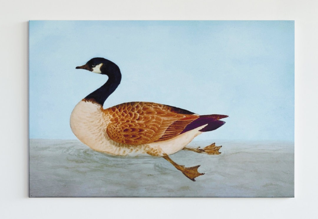 Vintage Goose Art Print, Goose Art Print, Canada Goose Art Print ...
