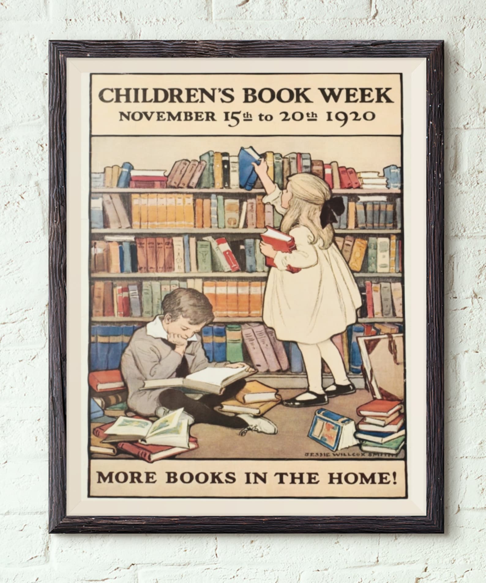 Vintage Book Week Poster, Vintage Book Club Print, Book Readers Wall ...