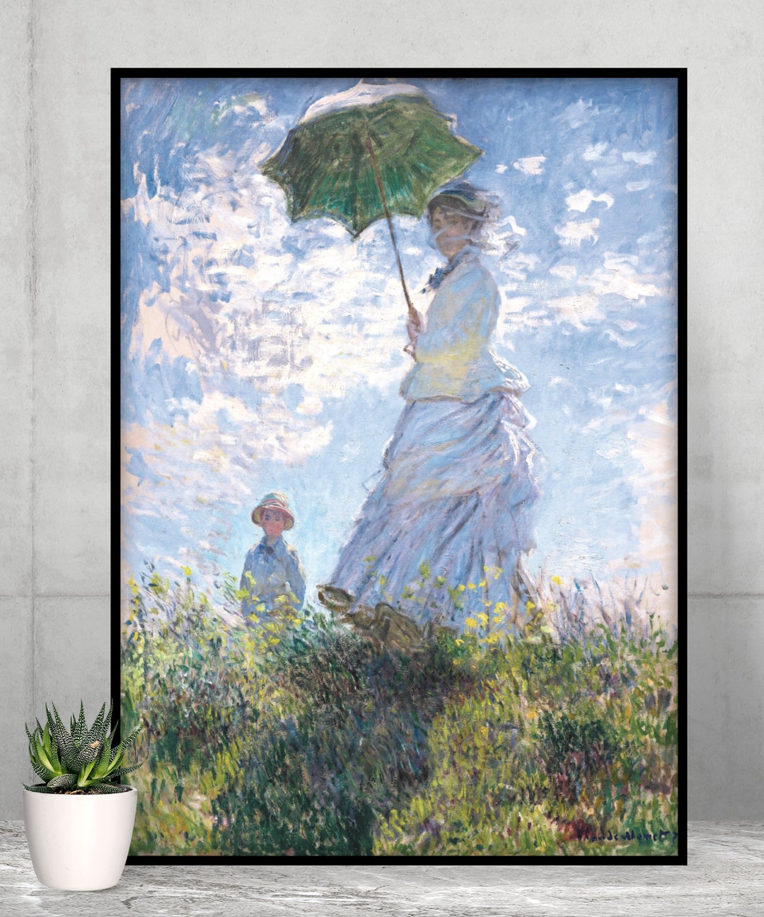 Claude Monet, Madame Monet and Her Son, Woman With Parasel, Monet's ...