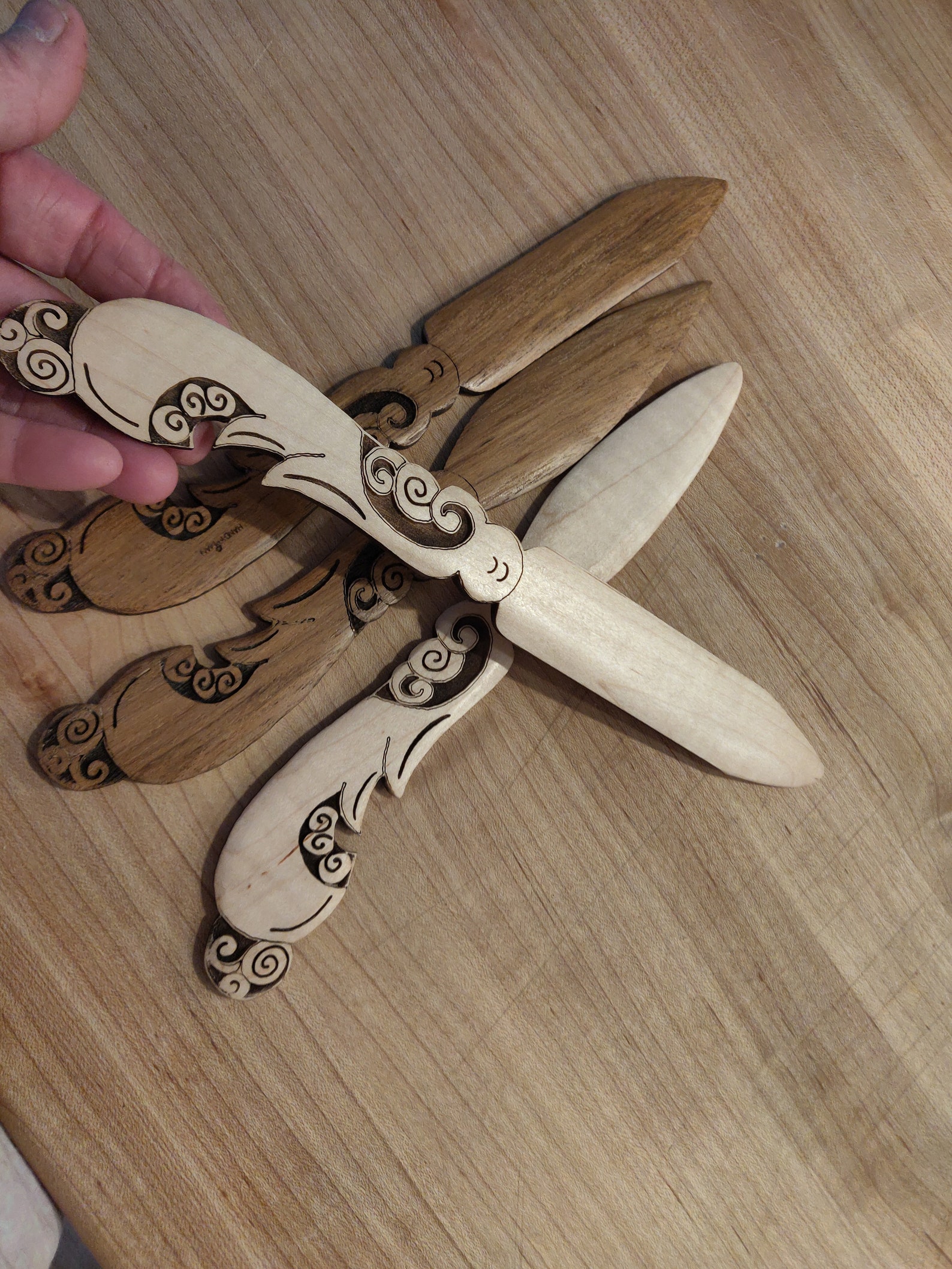 Carved Weaving Batten Sword - Etsy