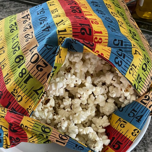 Reusable Popcorn Bag Sandwich Bag Reusable Snack Bag - Etsy