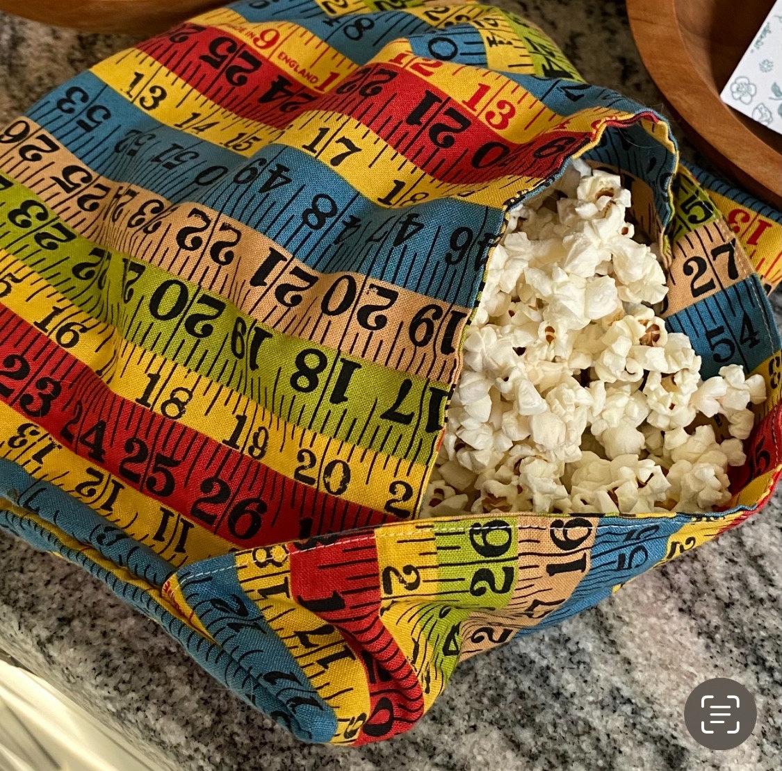 Reusable Microwave Popcorn Bag - Etsy