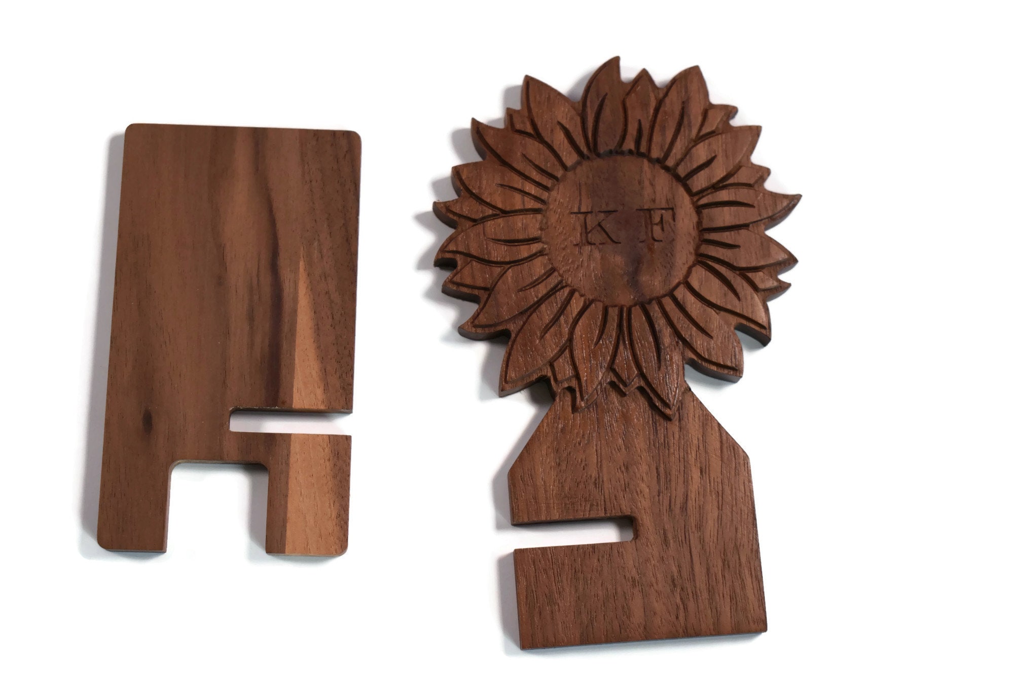 Flower Phone Stand, Custom Wood Phone Stand, Collapsible Phone Stand ...