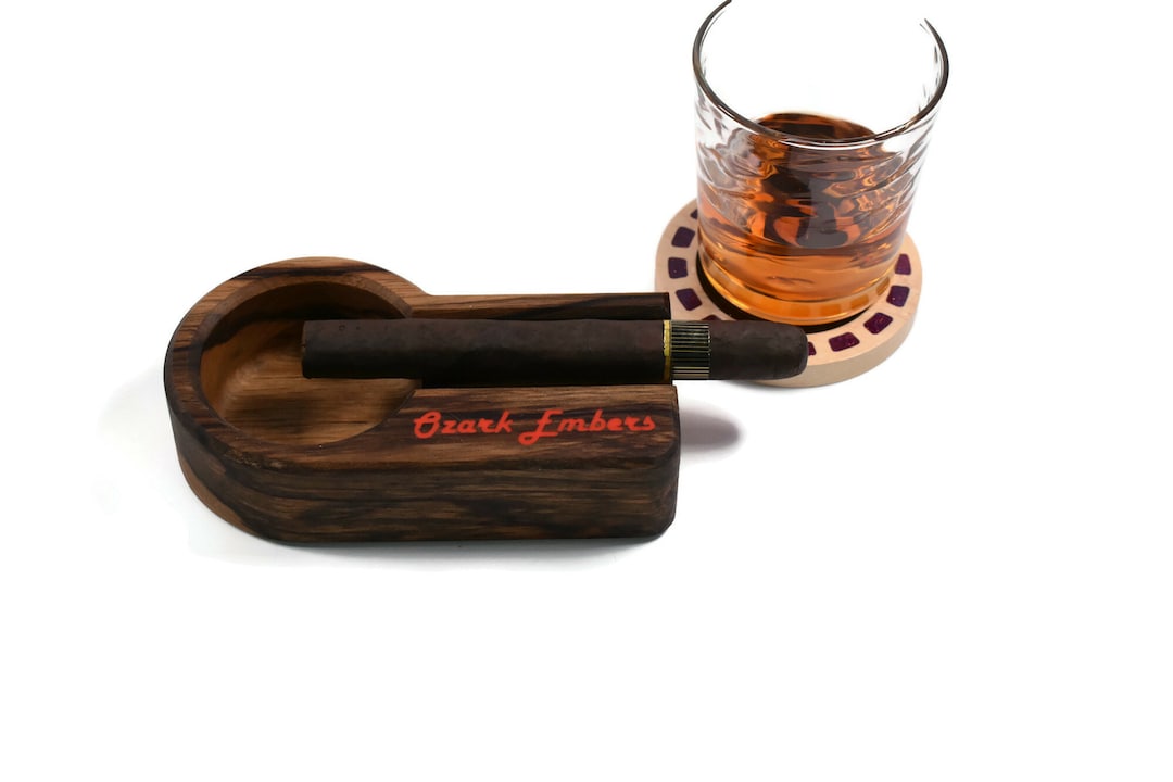 Black Limba Cigar Tray, Single Cigar Tray, Single Cigar Holder, Cigar ...