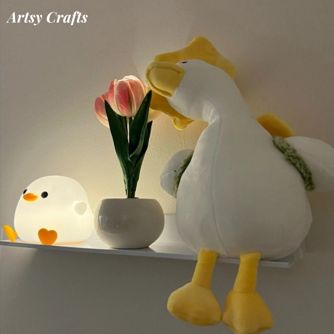 Adorable Rechargeable Dodo Duck Lamp Creative Bedside Table & Desk ...