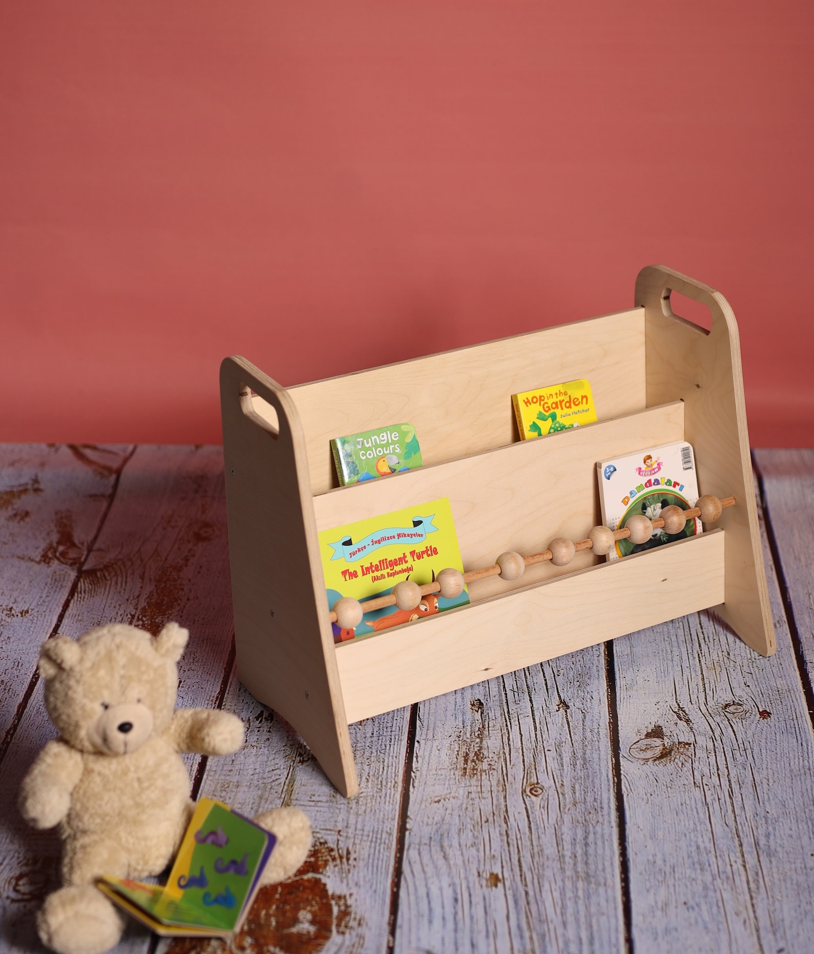 Montessori Bookcase, Bookcase for Child, Nursery Bookshelf ...