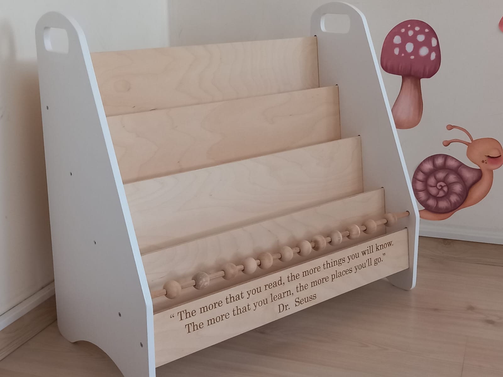 Montessori Bookcase, Bookcase for Child, Nursery Bookshelf ...