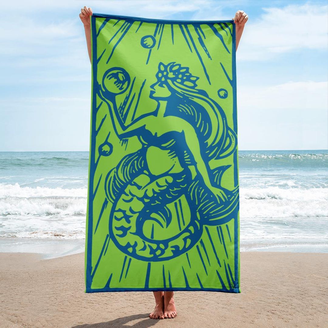Mermaid : Beach Towel - Etsy