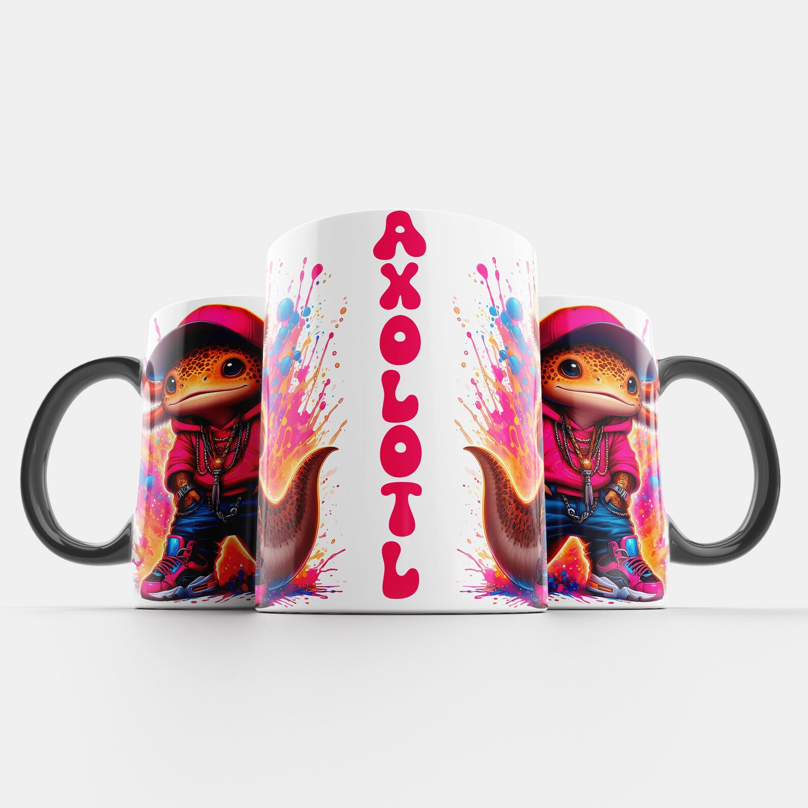 Axolotl Rap. Hip Hop Axolotl Mug. Original and Fun Axolotl PNG ...