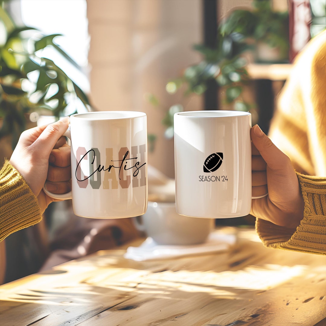 Personalized Coach Mug as Custom Team Gift, Custom Cup for Football ...