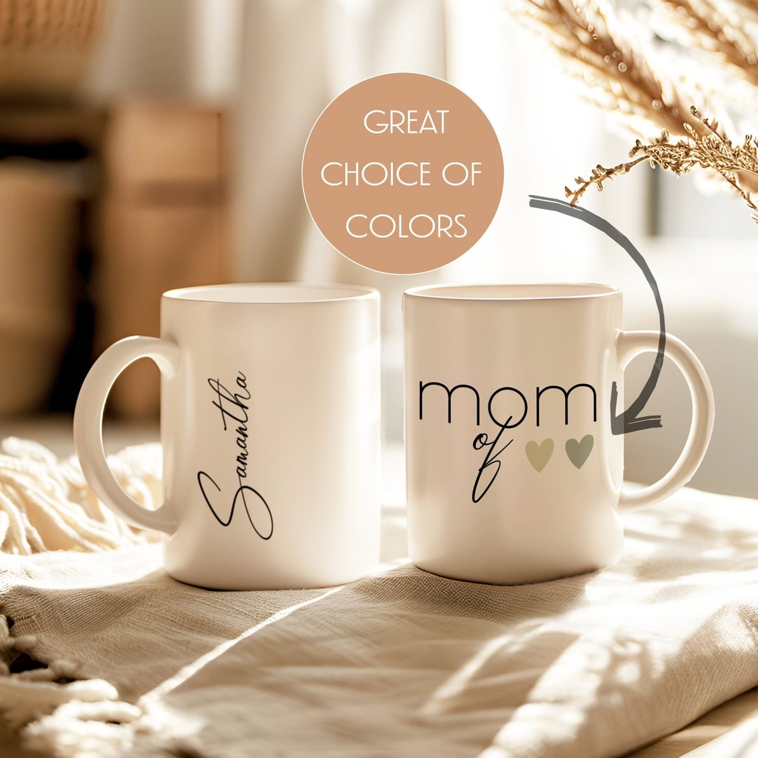 Personalized Twin Mom Coffee Mug, Custom Twin Baby Shower Gift for New ...