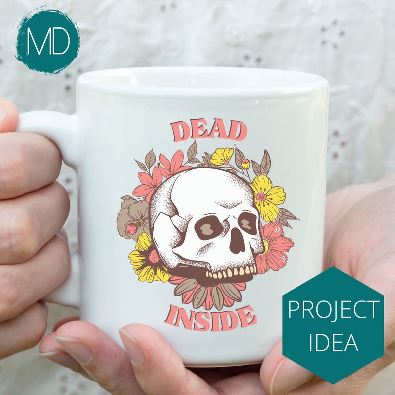 Dead Inside Skull SVG | Skull PNG | Halloween Shirt Svg | Halloween ...