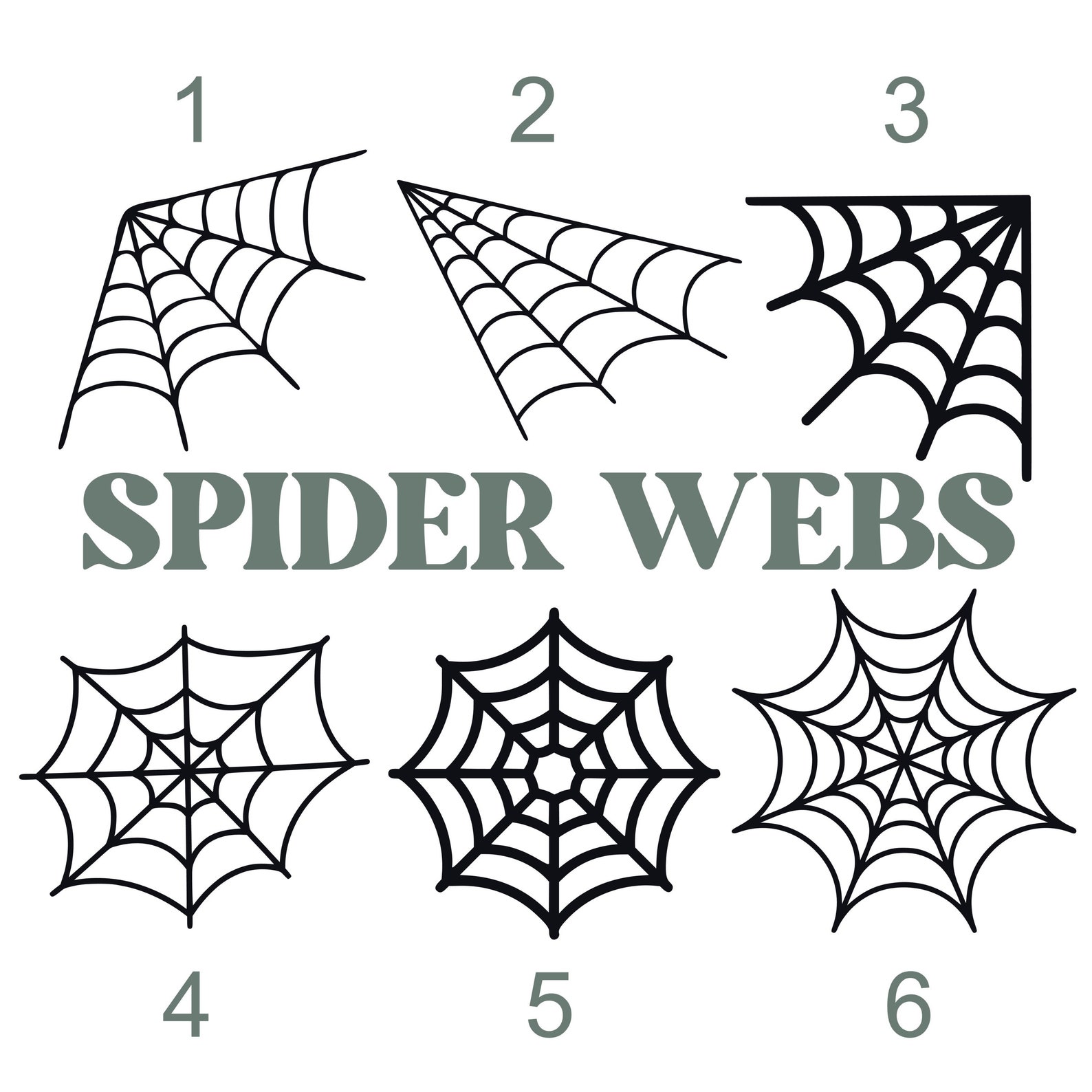 Spider Web Cut File | Spider Web SVG | Spider Web Design | Spooky Web ...