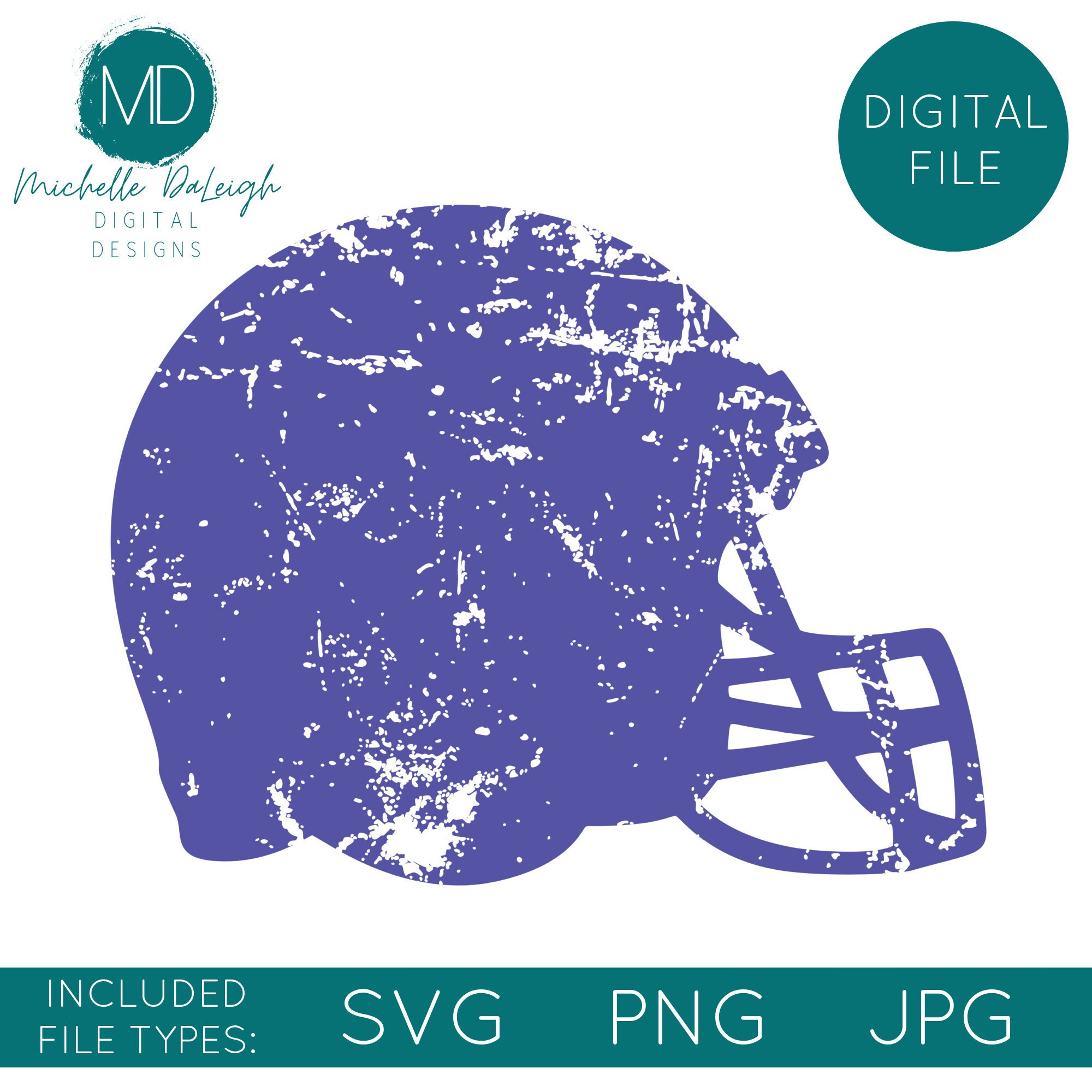 Distressed Football Helmet Digital File SVG, Football Helmet SVG ...