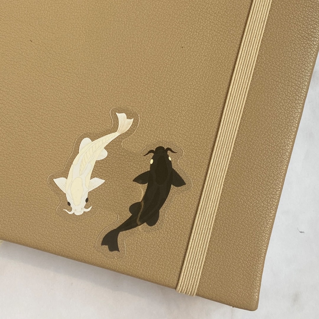 Koi Fish Clear Sticker | Koi Fish Pair Sticker, Spirits Sticker ...