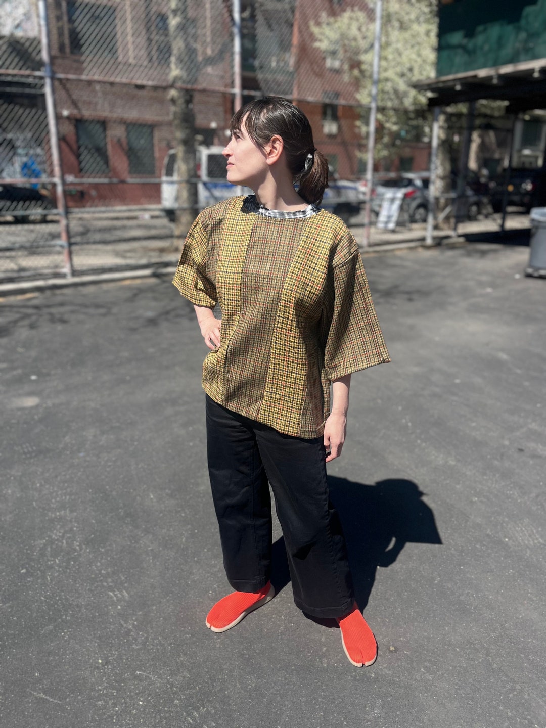 Upcycled Tweed Tops Reworked Oversized Sweatshirt T Shirt - Etsy