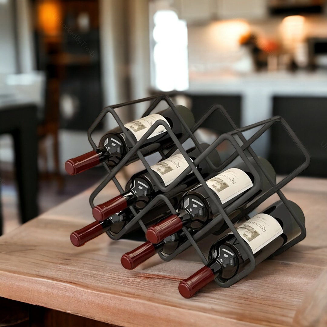 Honeycomb Metal Wine Rack Beehive Wine Rack, Modern Wine Bottle Holder ...
