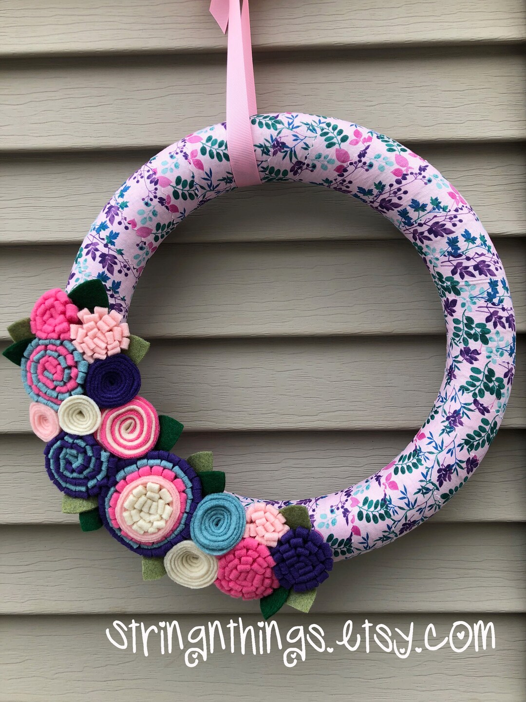 Mother's Day Wreath - Spring Wreath - Easter Wreath - Flower Wreath ...