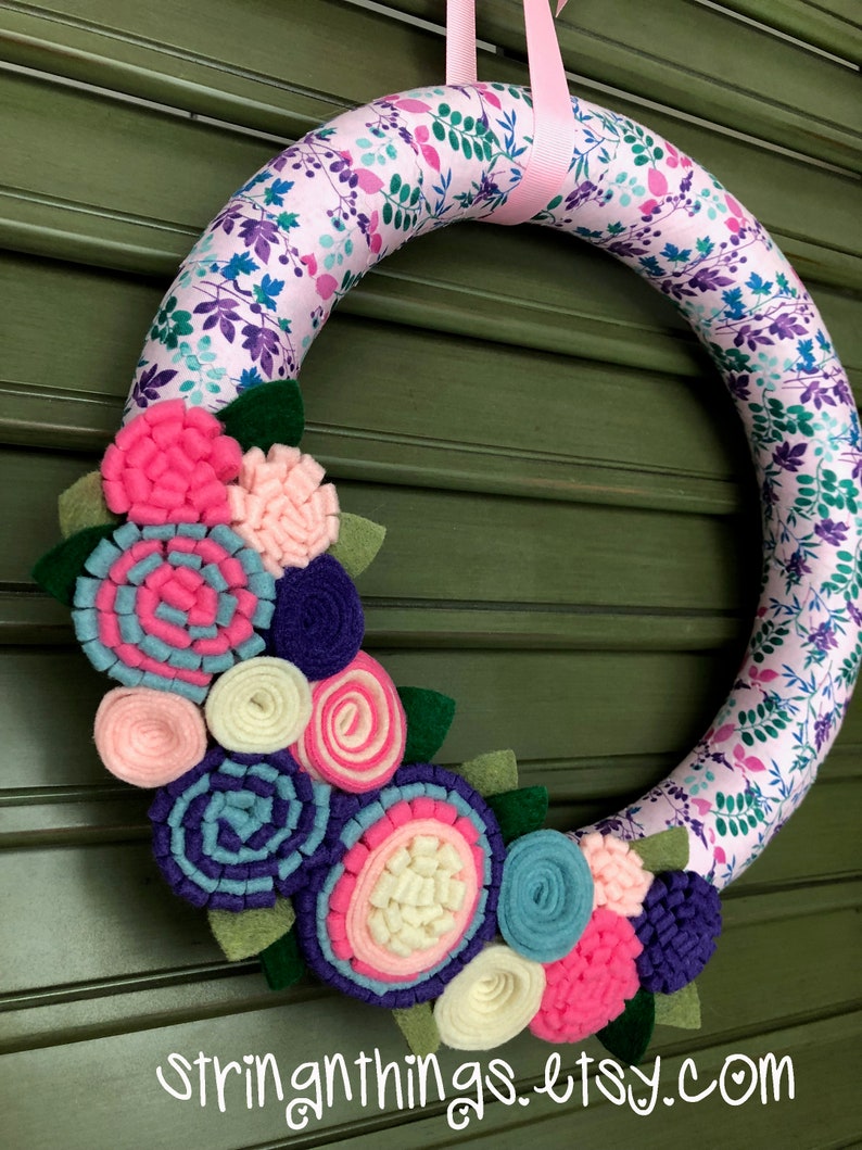 Mother's Day Wreath - Spring Wreath - Easter Wreath - Flower Wreath ...
