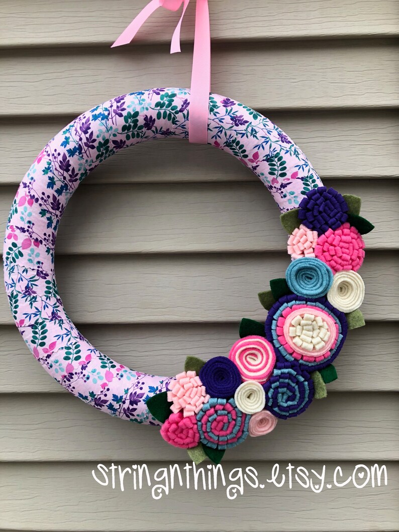 Mother's Day Wreath - Spring Wreath - Easter Wreath - Flower Wreath ...