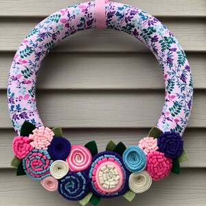 Mother's Day Wreath - Spring Wreath - Easter Wreath - Flower Wreath ...