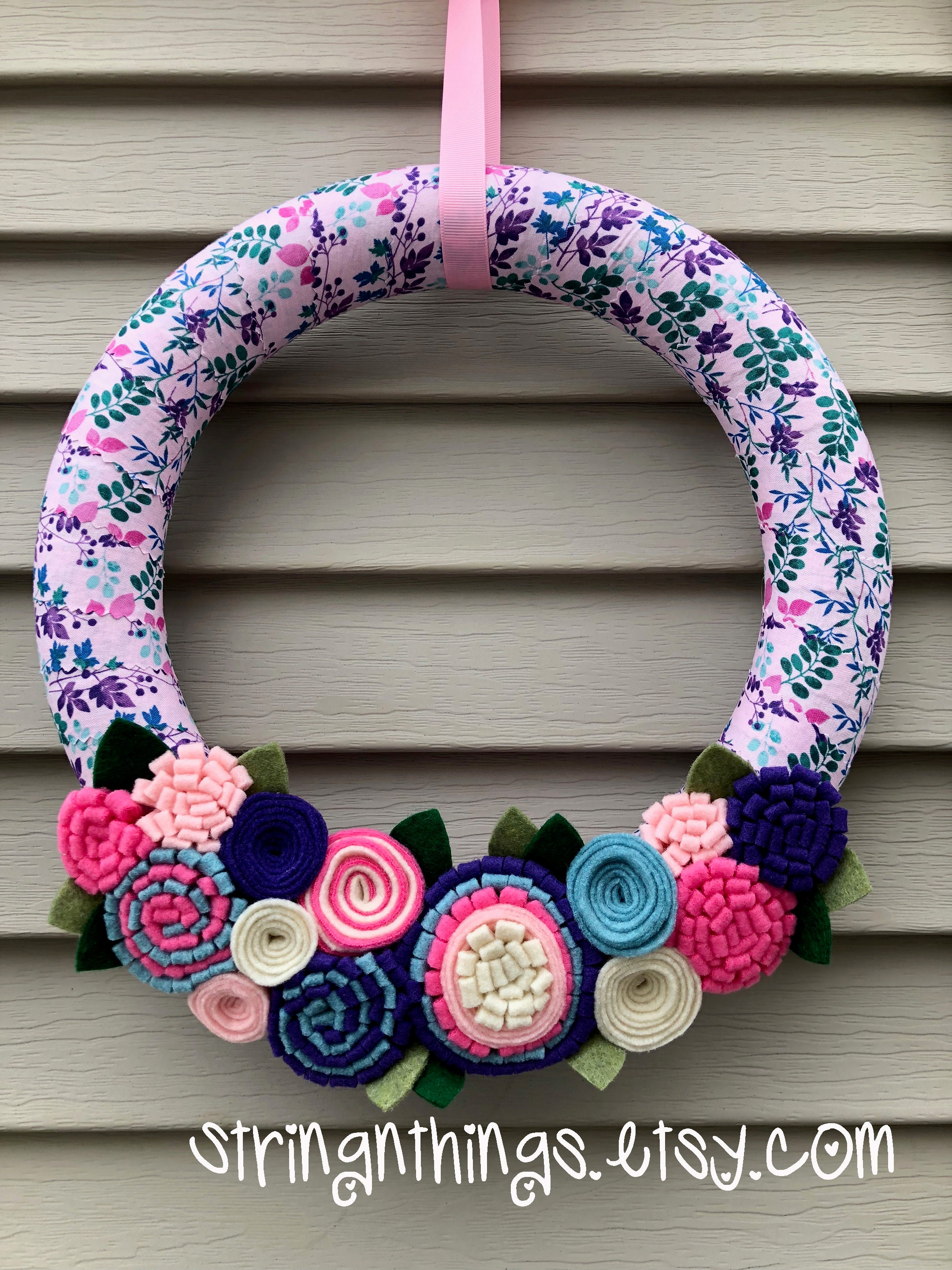 Mother's Day Wreath - Spring Wreath - Easter Wreath - Flower Wreath ...