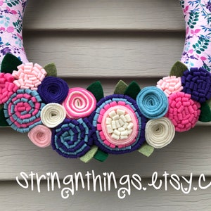 Mother's Day Wreath - Spring Wreath - Easter Wreath - Flower Wreath ...