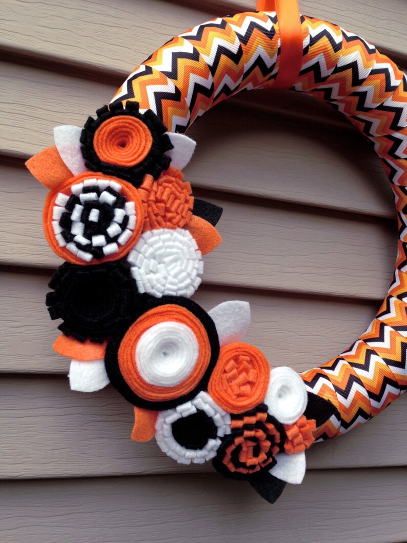 Halloween Wreath, Halloween Door Decor - Fall Wreath, Autumn Wreath ...