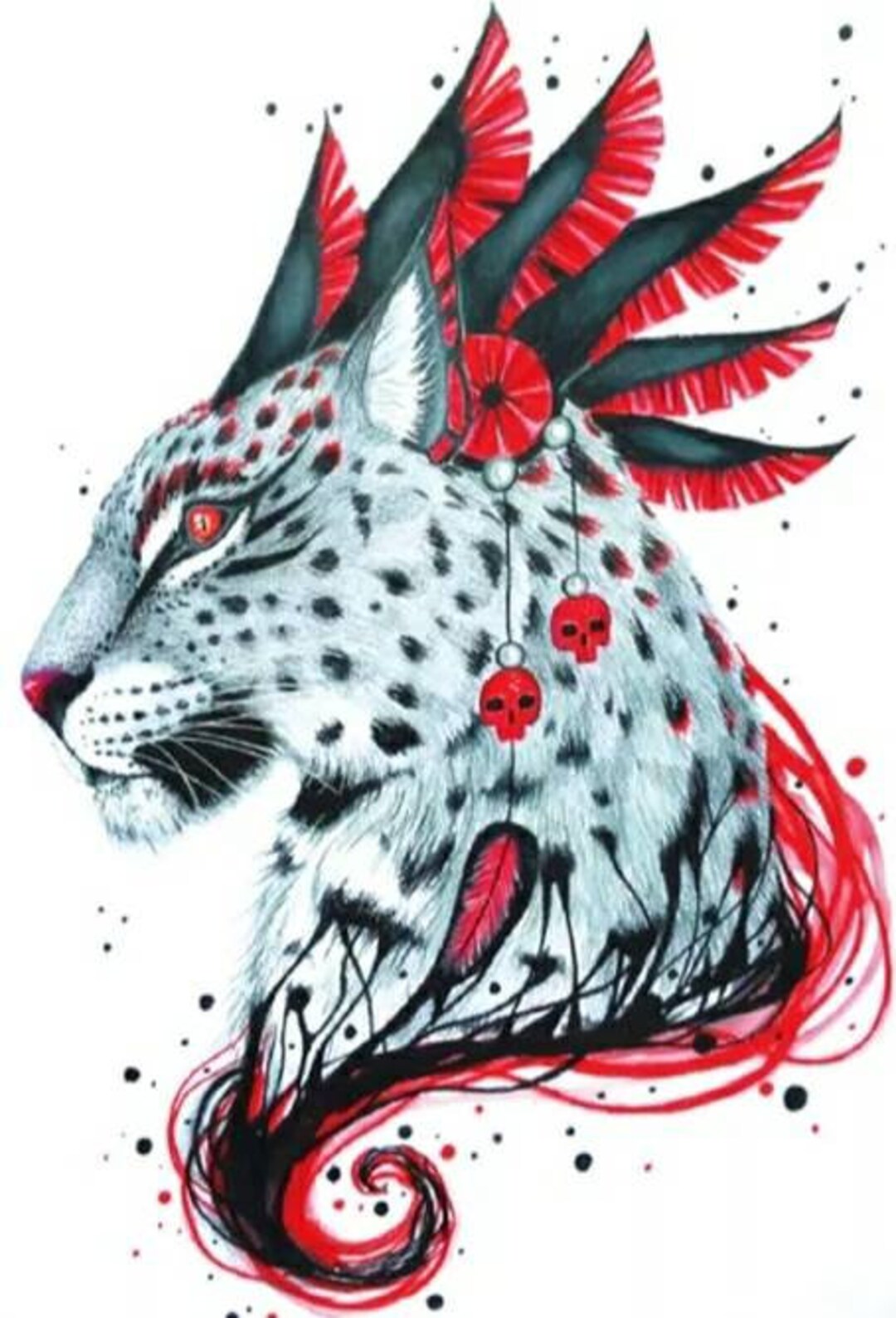 CHEETAH PUNK Temporary Tattoo - Etsy