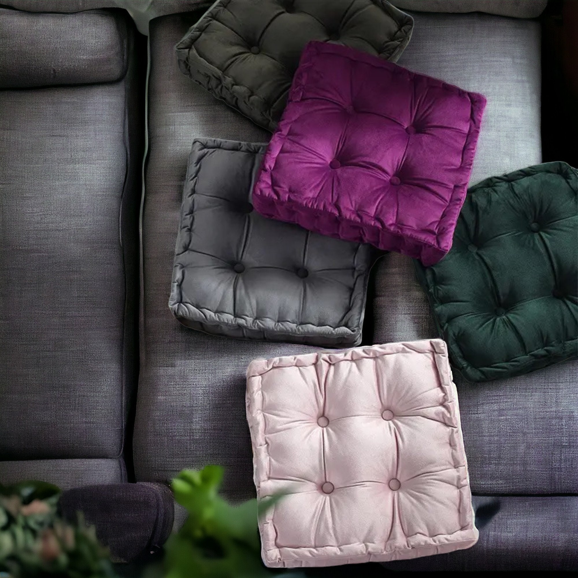 Tufted Bench Cushion, Bench Cushion, Velvet French Cushion, Customized ...