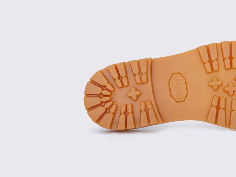 Shoe Sole Vibram ROCCIA BLOCK 1136 Italy Work Boots Repair Natural ...