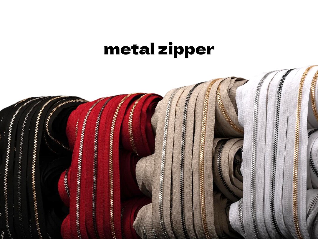 Zipper YKK Metal Double-sided Roll No. 5 Seven Colors to Choose - Etsy
