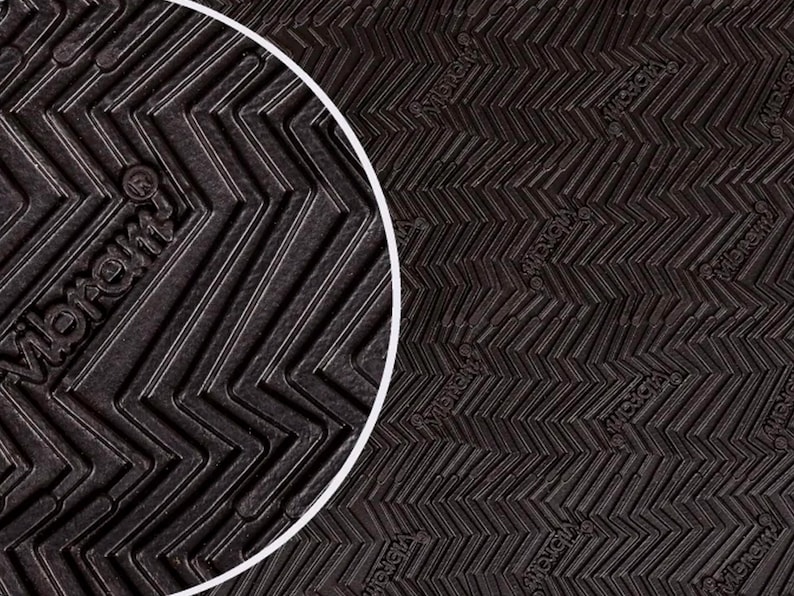 Vibram LISK 7170 Elastic Rubber for Soles Dark Brown 910*580mm Thk 4mm ...