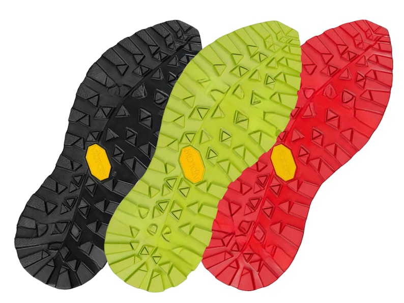 Shoe Sole for Sneakers VIBRAM ZEGAMA 1474 Black/lime/red Size 37-51 - Etsy