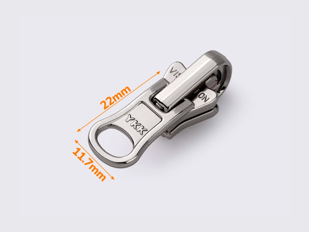 YKK Slider Zipper Cross-over Runner for Tractor Zipper No. 5, Nickel ...