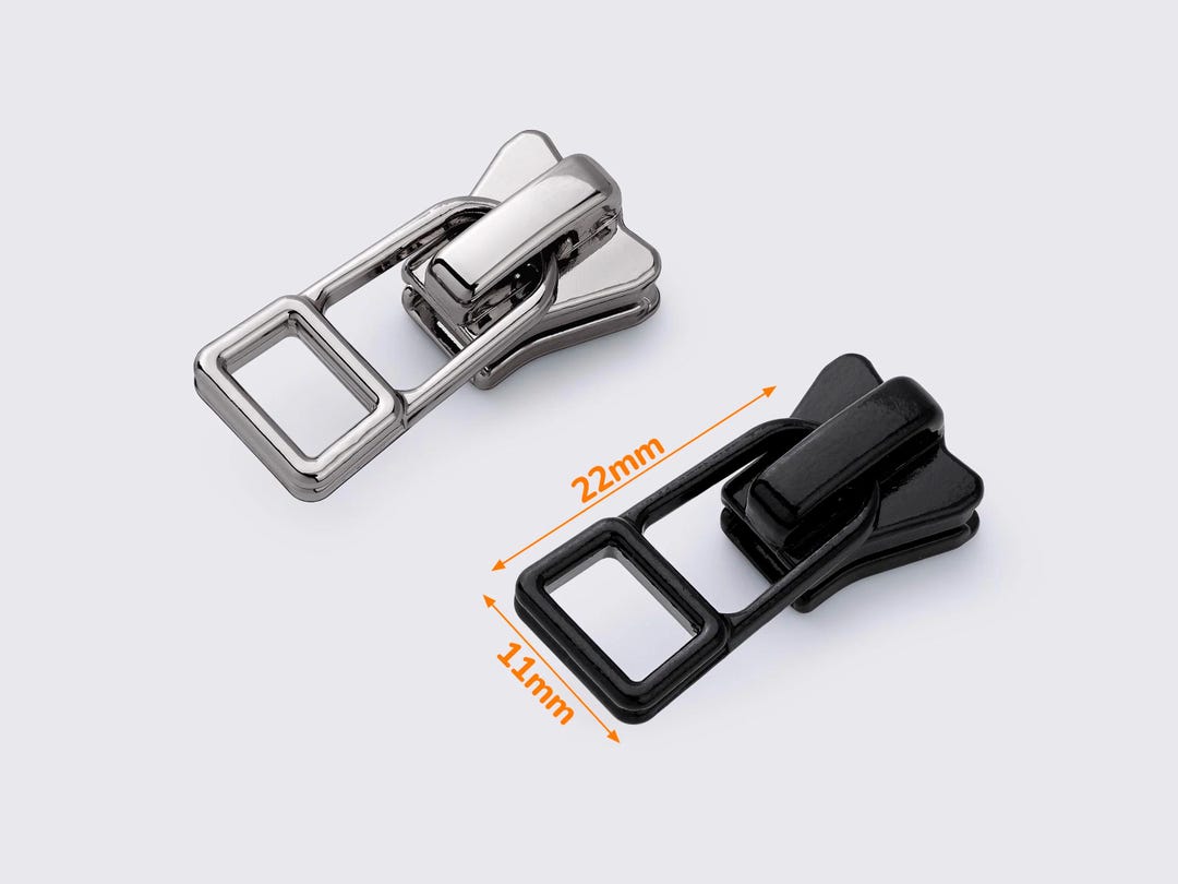 YKK Slider Zipper Runner for Tractor Zipper No. 5, Nickel | Black Color ...