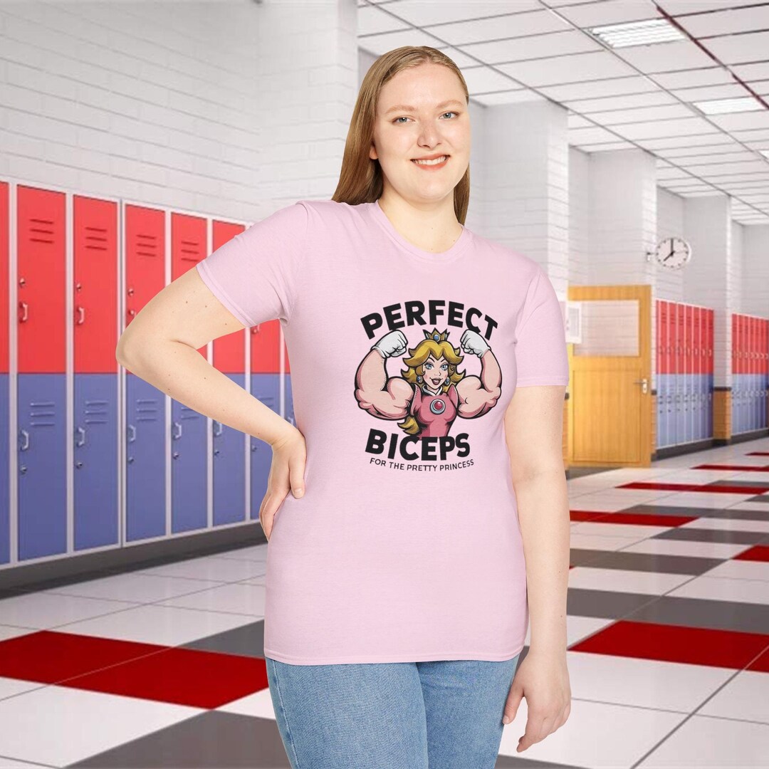 Parody Mario, Peach, Muscle Princess Peach, Arm Flexing, Work Out ...