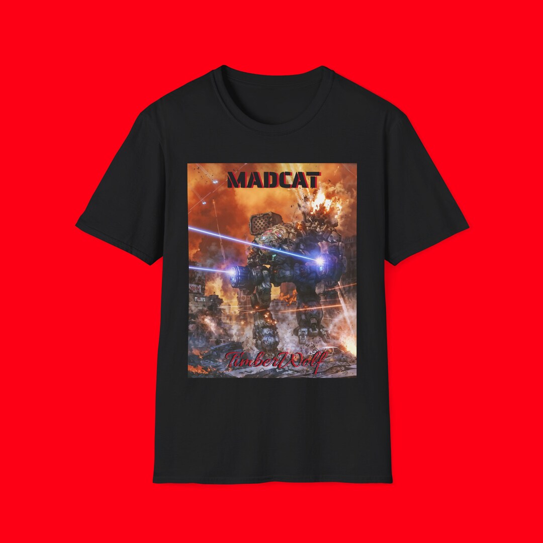 Mech Warrior Battletech MADCAT Mech Fanart T Shirt Robot Mecha Video ...