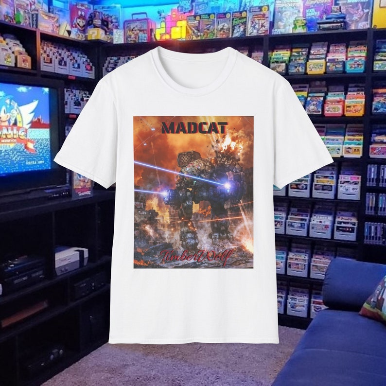 Mech Warrior Battletech MADCAT Mech Fanart T Shirt Robot Mecha Video ...